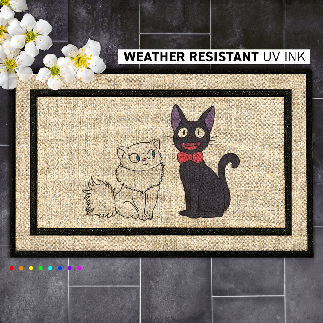 Jiji & Lily From Kiki's Delivery Service All Weather Door Mat, Studio ...