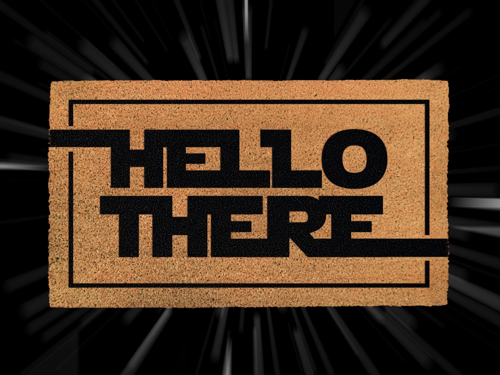 Obi Wan Kenobi Hello There Doormat Funny Star Wars Welcome - Etsy