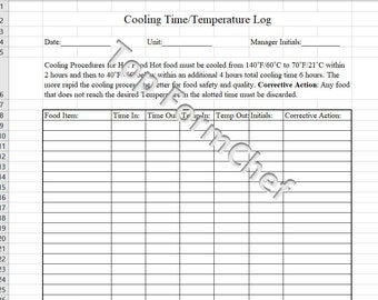 Temperature log | Etsy