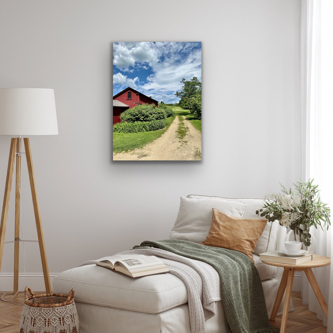 Pop of Color Country Living Wall Art Old Barn Prints - Etsy