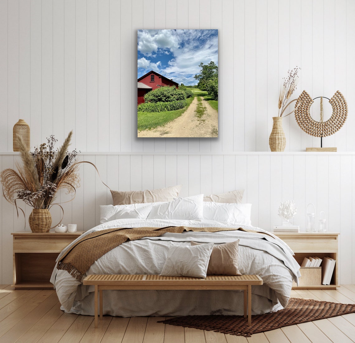 Pop of Color Country Living Wall Art Old Barn Prints - Etsy
