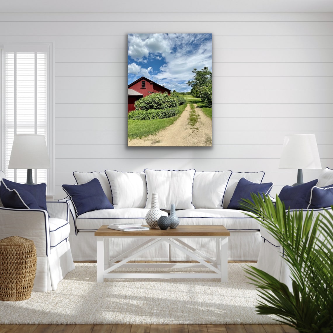 Pop of Color Country Living Wall Art Old Barn Prints - Etsy