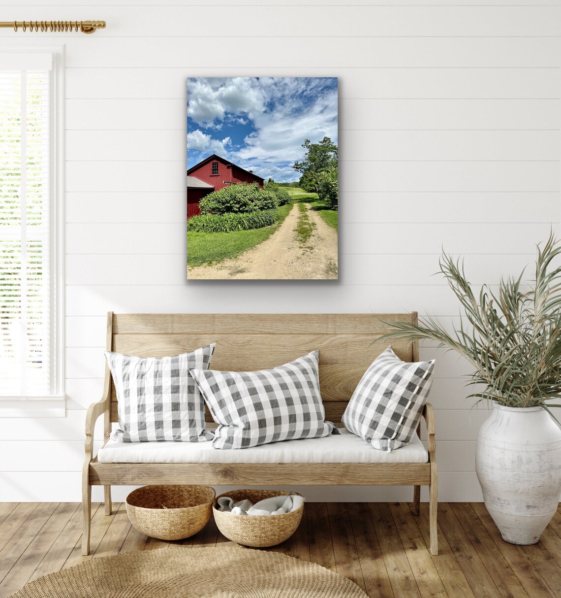 Pop of Color Country Living Wall Art Old Barn Prints - Etsy