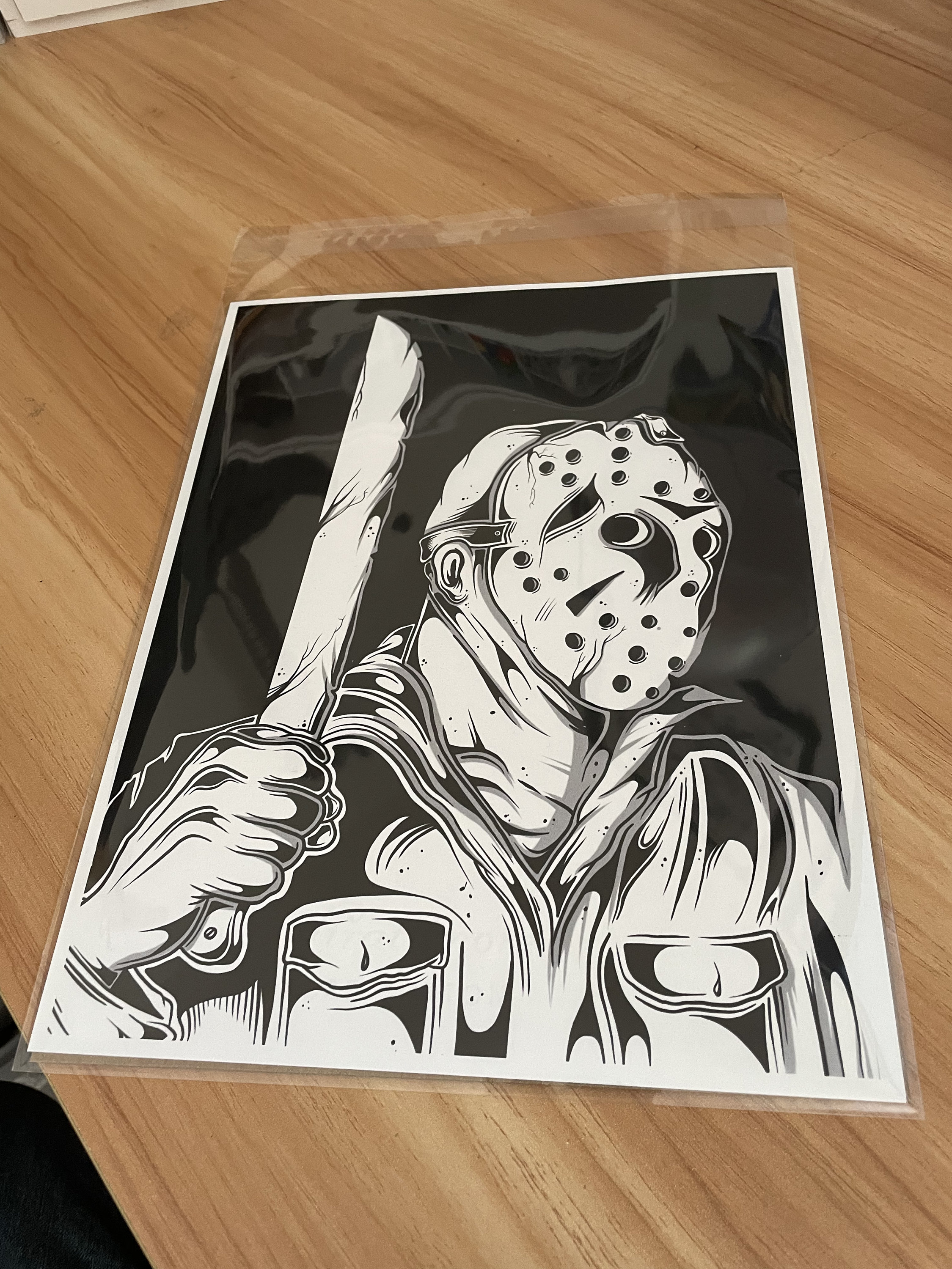 Thank God It's Friday 'jason' Friday the 13th Illustrated 8.5x11 Art ...