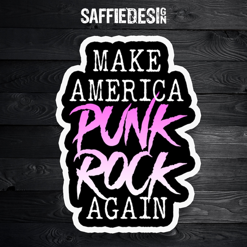 Vinyl Stickers Punk Rock - Etsy