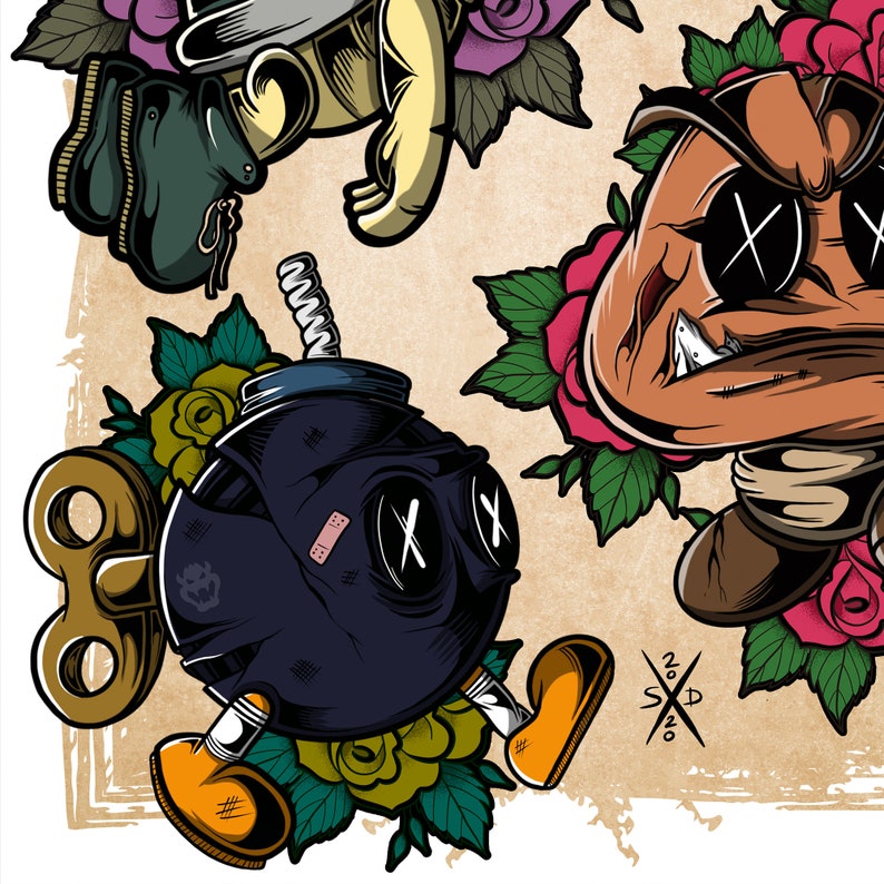 Super Mario Bros. Bad Guys Original Flash Sheet Instant - Etsy UK