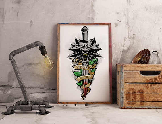 The Witcher Flash Art Instant Digital Download | Etsy