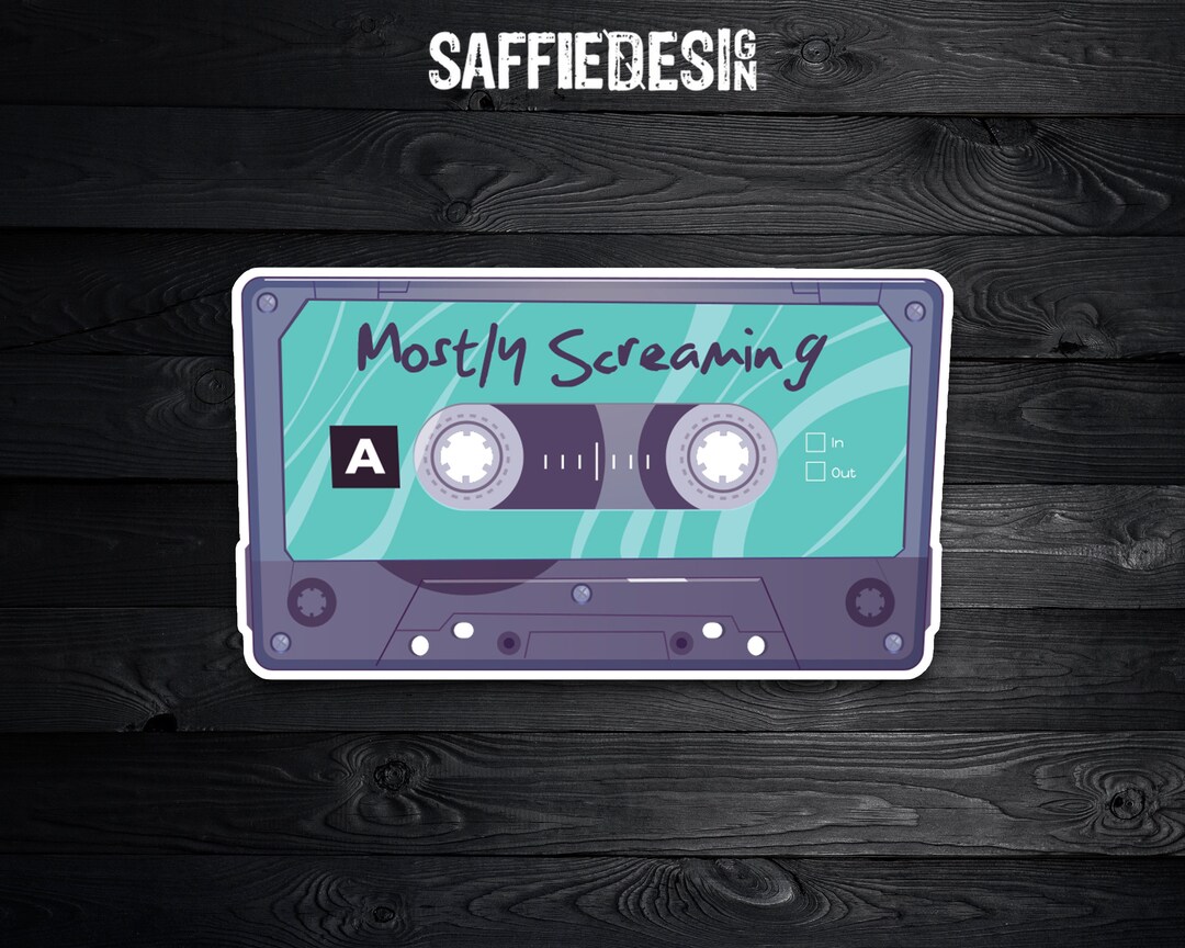 Mostly Screaming Vinyl Die-cut Sticker, Laptop Sticker, Water Bottle ...