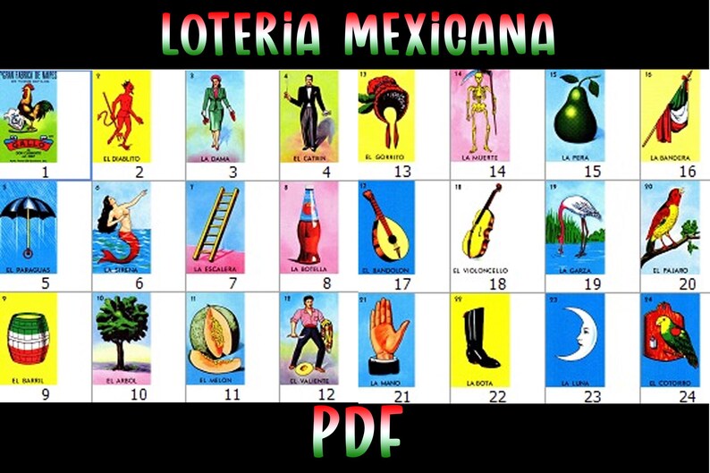 MEXICAN LOTTERY PDF - Etsy