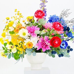 Spring Wild Flowers Mix Floral Arrangement, Roses, Peonies Extremely ...