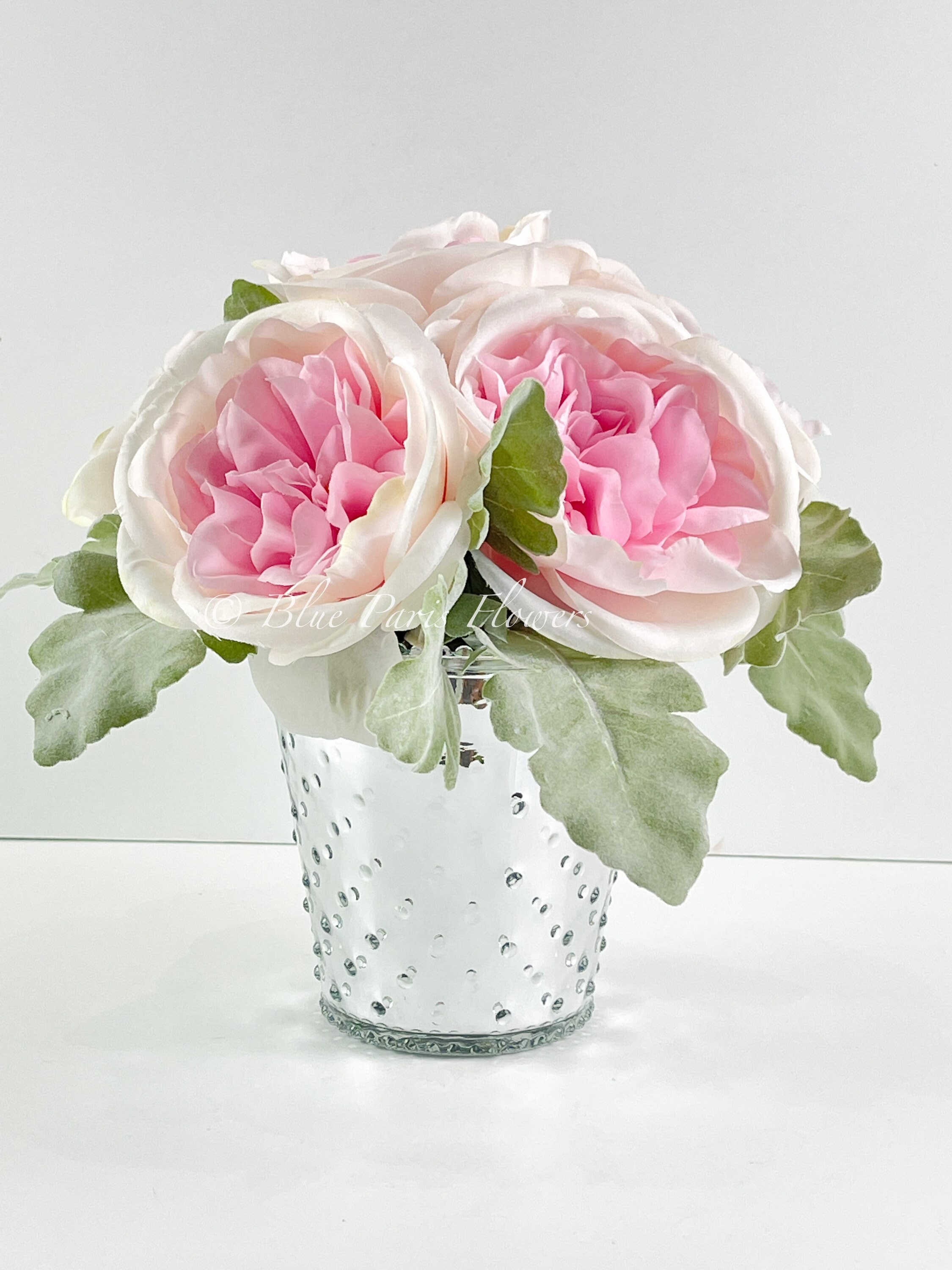 Light Pink Rose Arrangement French Country Centerpiece | Etsy