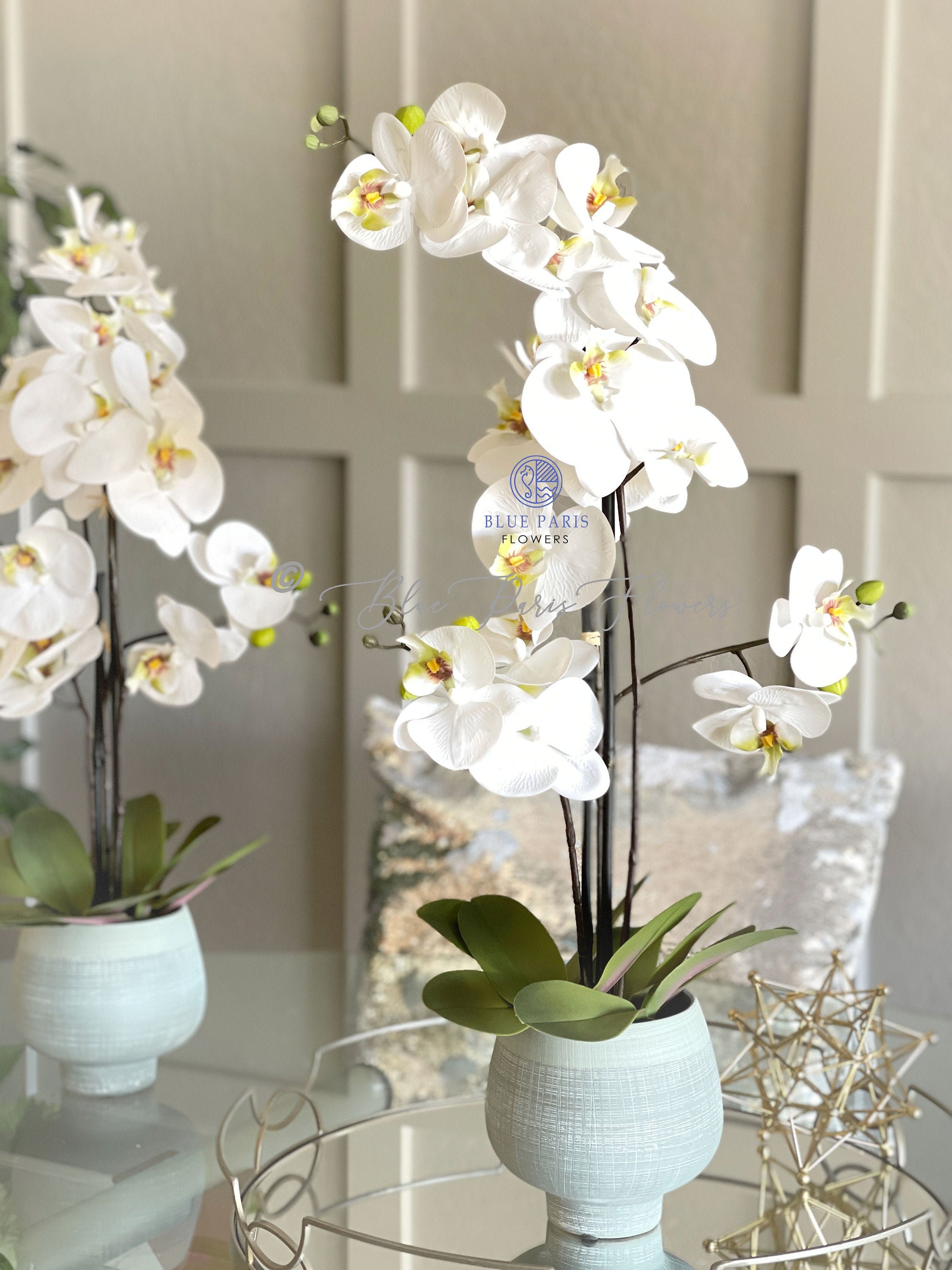 Blue Orchid Table Centerpieces