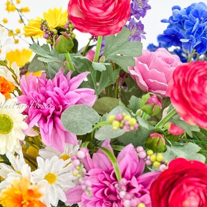 Spring Wild Flowers Mix Floral Arrangement, Roses, Peonies Extremely ...