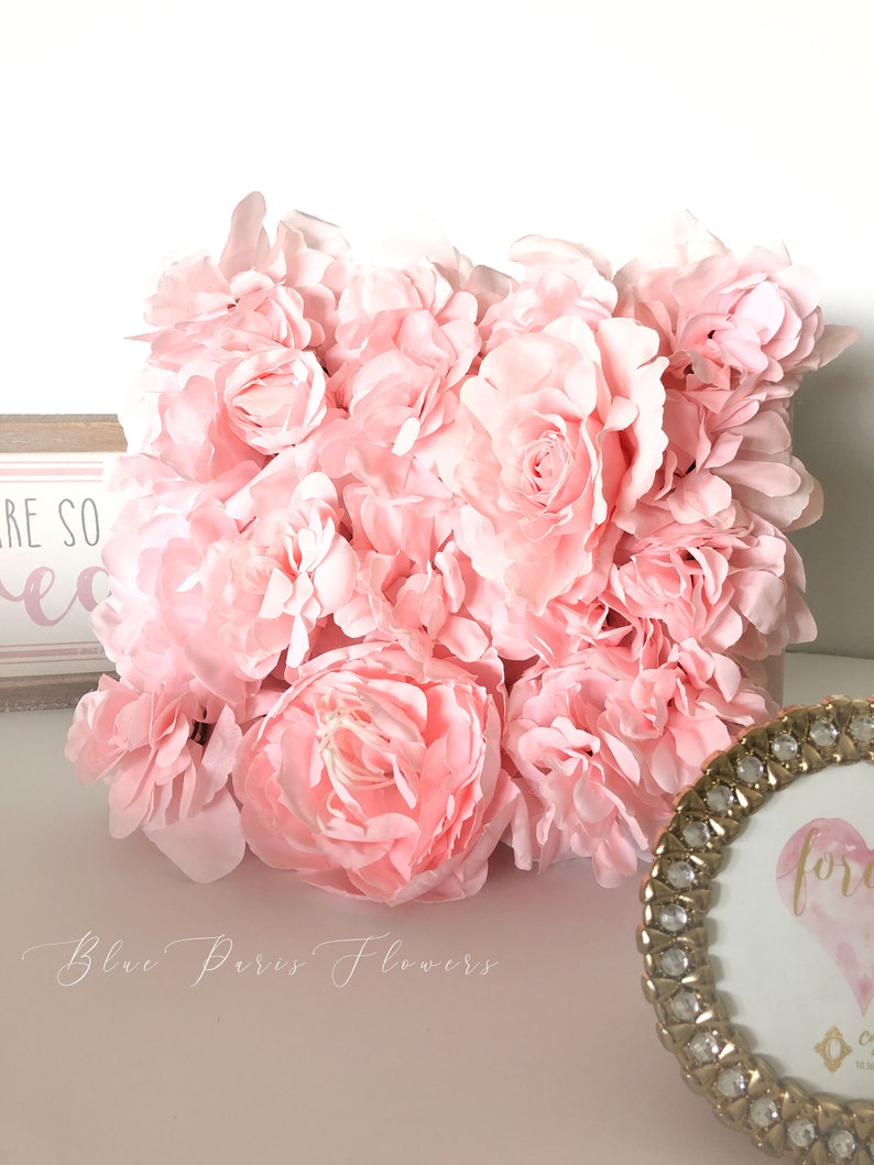 Floral Wall Rose Frame Faux Pink Roses in Picture Frame - Etsy