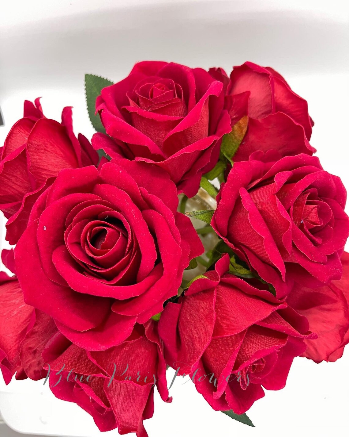 Red Rose Flower Arrangement Floral Artificial Faux | Etsy