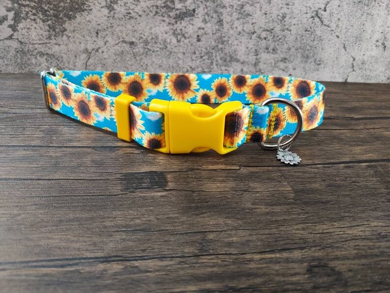 Sunflower Dog Collar Sunflowers Cloud Dog Collar Summer | Etsy
