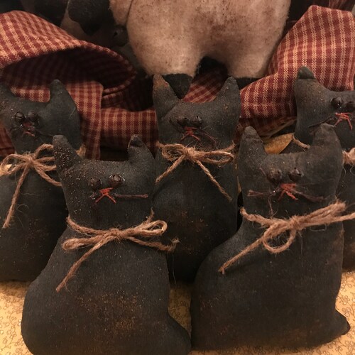 Primitive CAT Doll Pattern Epattern PDF Handpainted Fabric | Etsy