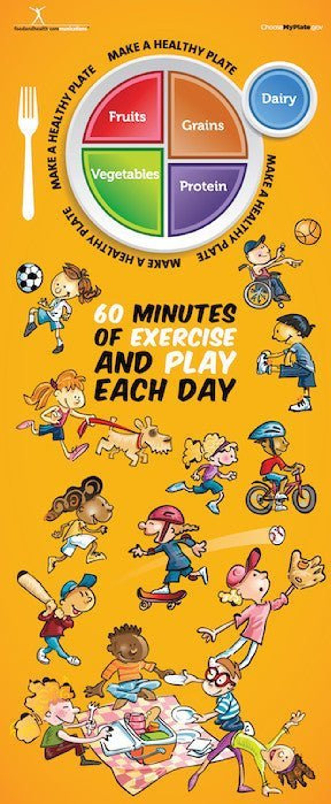 Kids Myplate Activity Brochure Card Packets of 25 - Etsy