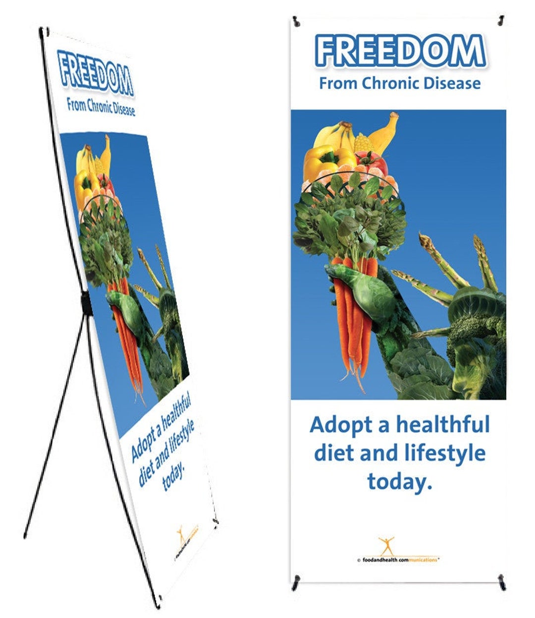 Freedom from Chronic Disease with Statue of Liberty Banner and Stand 24 ...