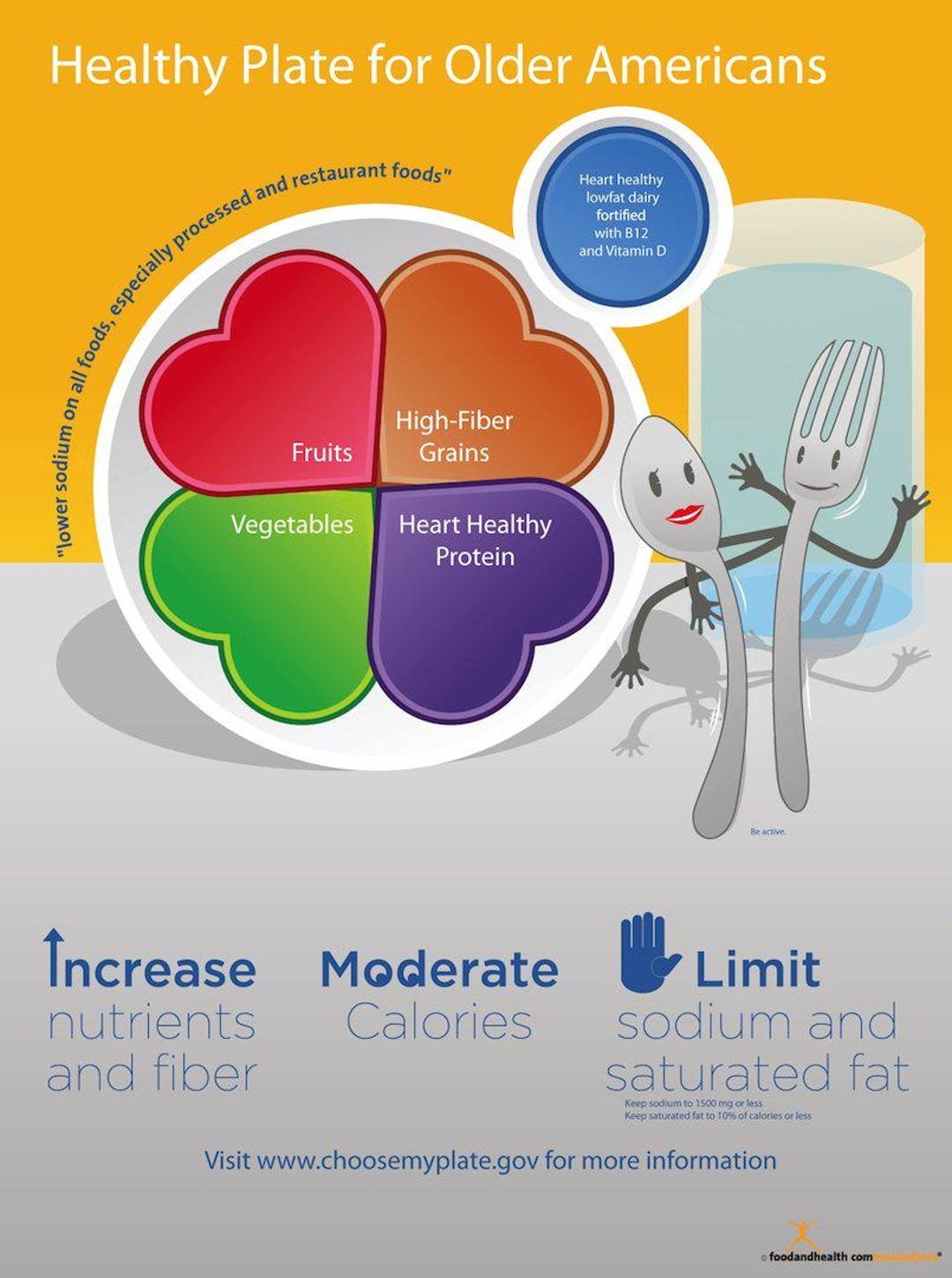 Healthy Myplate for Older Americans Poster - Etsy