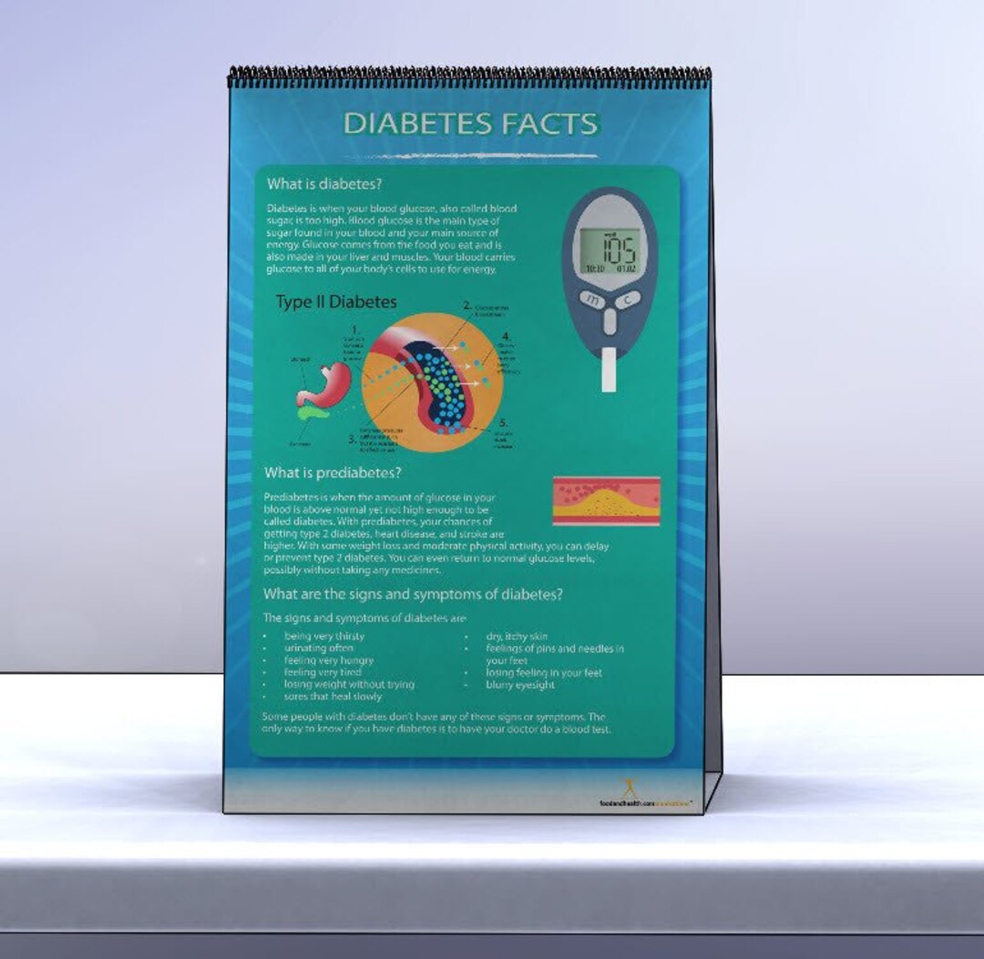 Diabetes Flip Chart Table Top Flipchart - Etsy