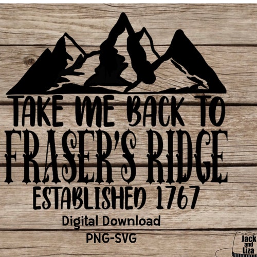Fraser's Ridge Outlander SVG DXF Digital Cut Files - Etsy