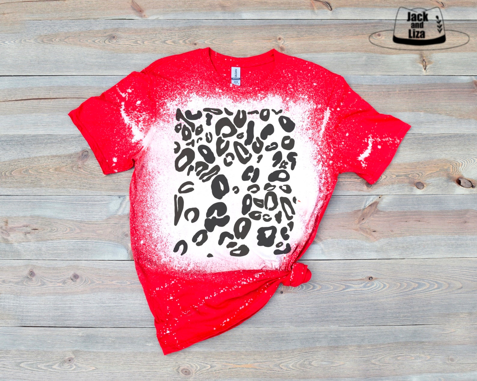 Red Bleached Tee Mockup Gildan Softstyle Mockup Bleached Etsy