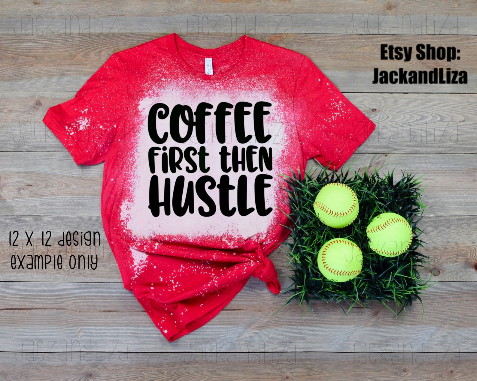 Bleached Red Softball Tshirt Mockup Red Bleached Gildan Etsy