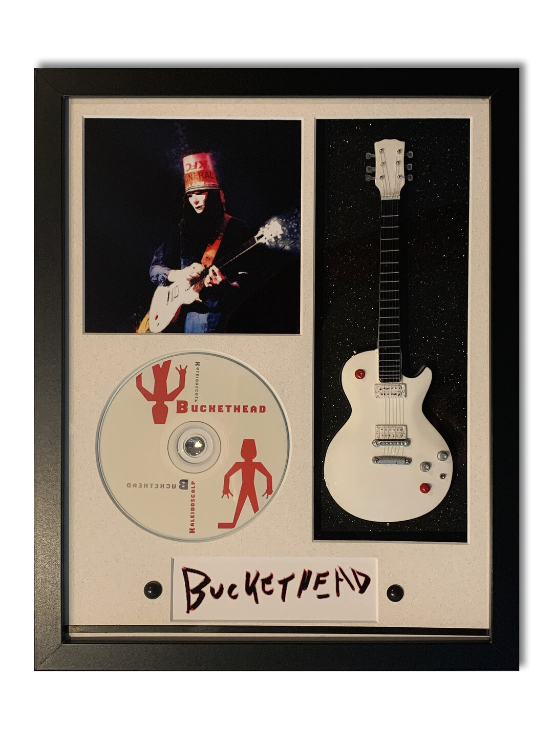 Buckethead 11x14” Guitar Tribute Shadow Box Frame(fast Shipping) - Etsy