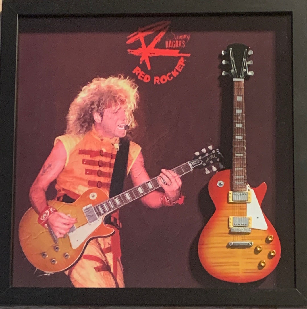 Sammy Hagar Guitar Tribute Shadow Box 12”x12” Frame. Available 1/21 ...