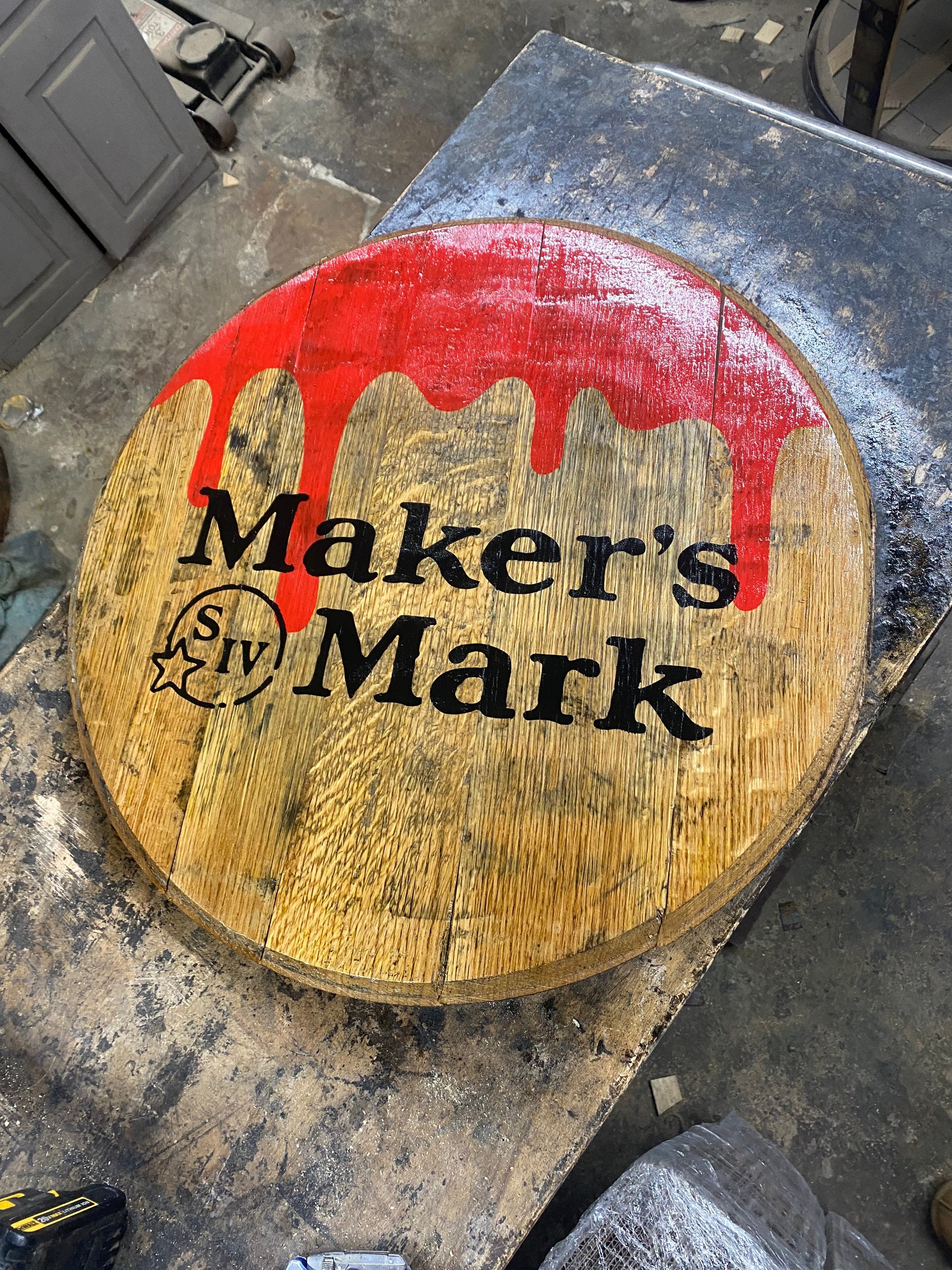 Makers Mark Wax Drip Barrel Head - Etsy