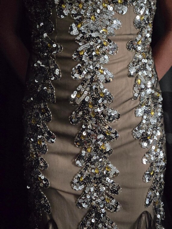 Gorgeous Jovani Black and Cream Sequin Gown/Prom Dres… - Gem