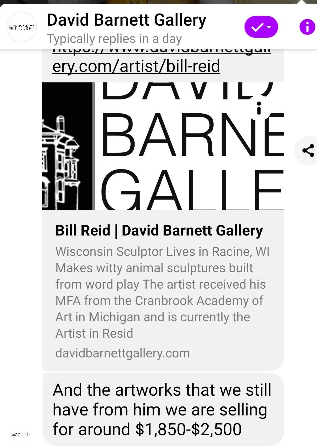 Vintage 1984 Bill Reid Signed Sculpture David Barnett Gallery | Etsy