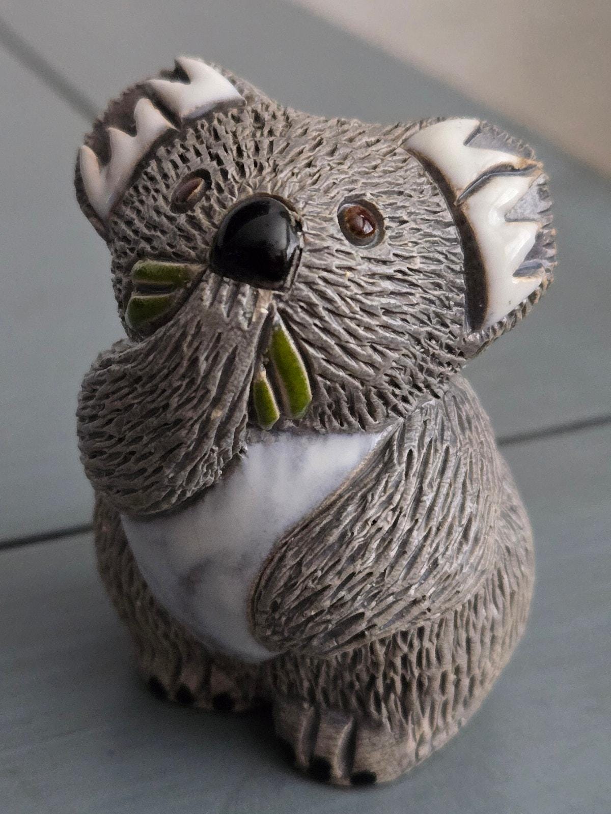 Vintage Artesania Rinconada Koala #128a Signed Ceramic Figurine Retired ...