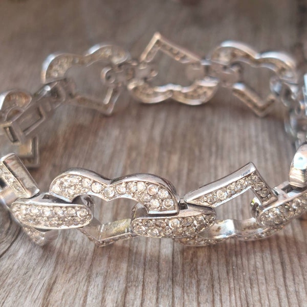 Heart Link Bracelet - Etsy