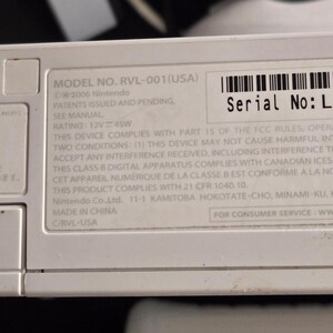 2006 Nintendo Wii Console and Accessories, Tested, Model RVL-001 - Etsy
