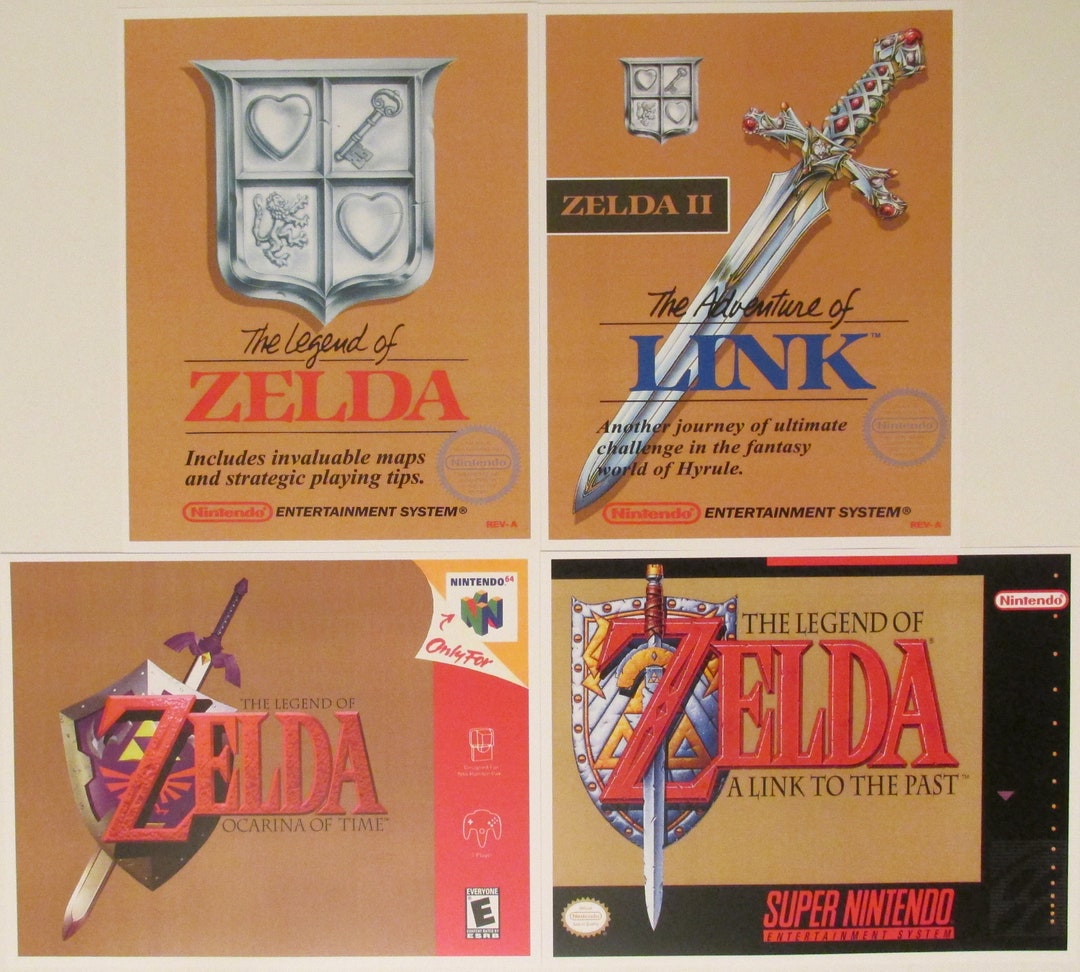 Nintendo Retro Video Game Box Art Reproduction Four Poster - Etsy
