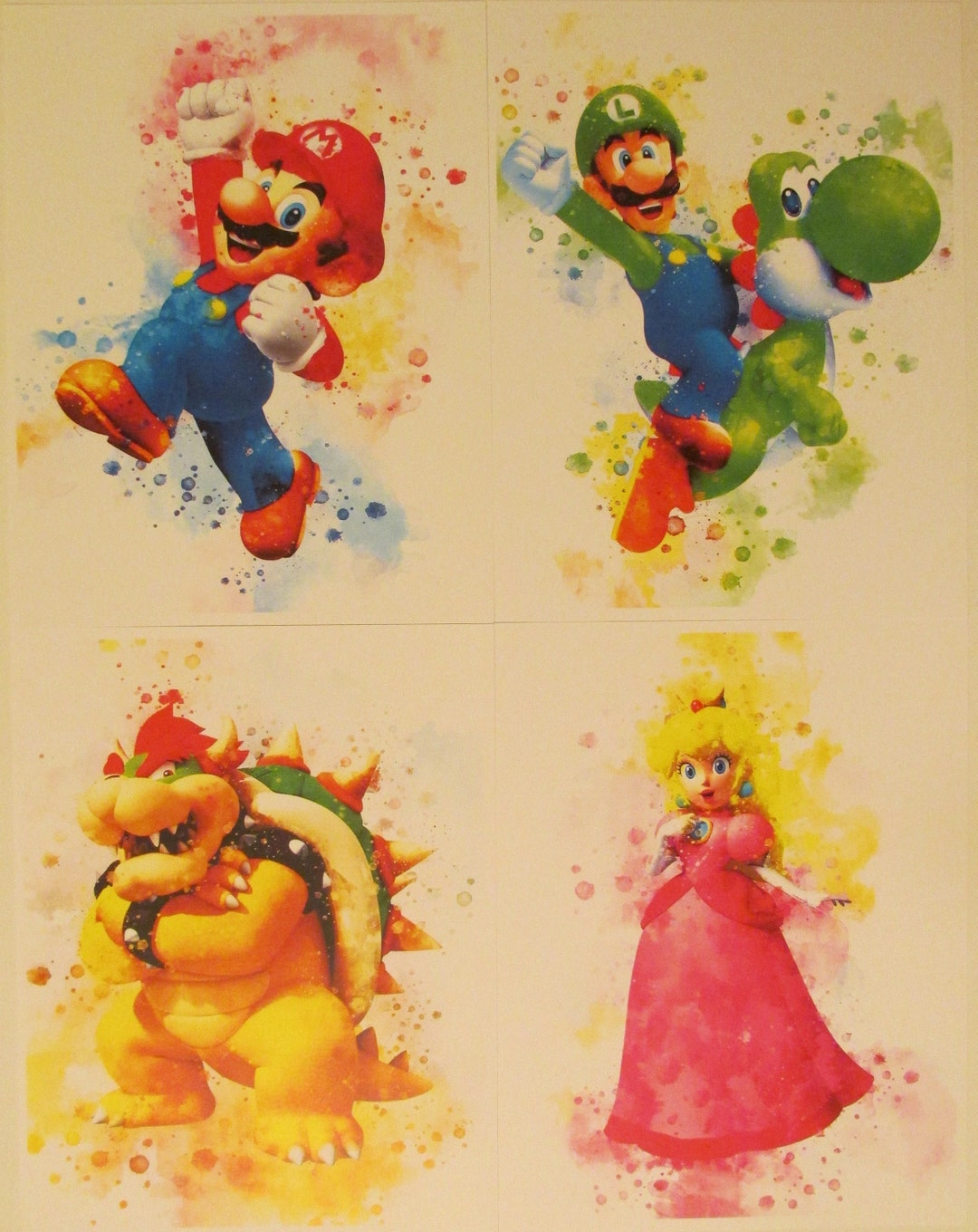Nintendo Mario, Luigi & Yoshi, Princess Peach, Bowser Four Character 8 ...
