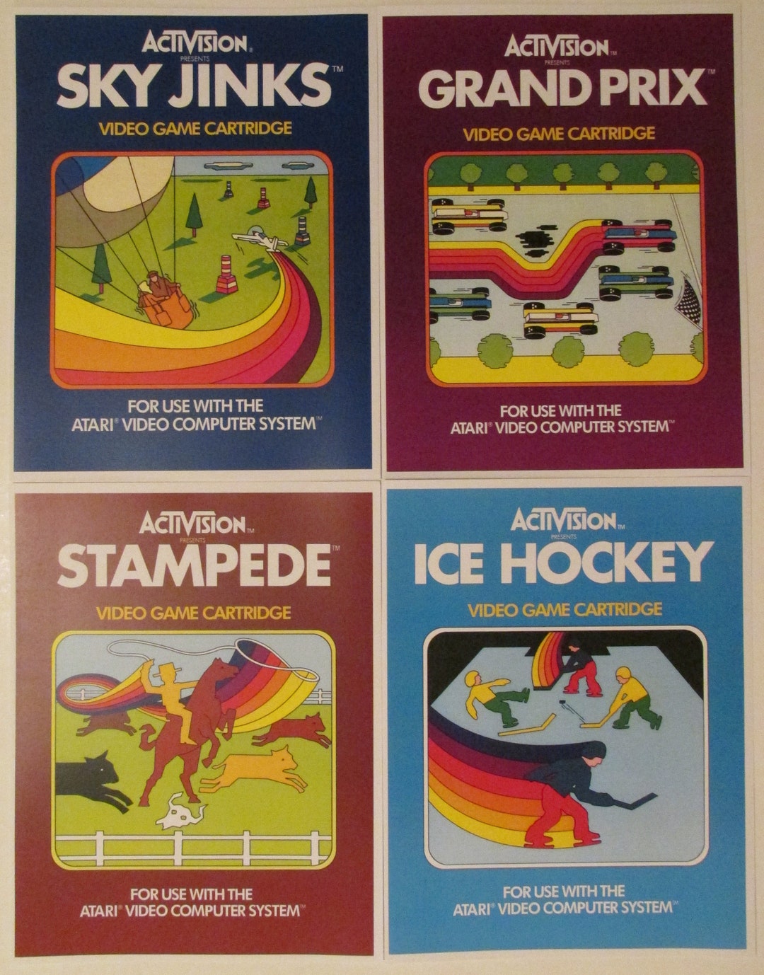 Activision Atari 2600 Video Game Box Art Reproduction 8.5x11 Poster ...