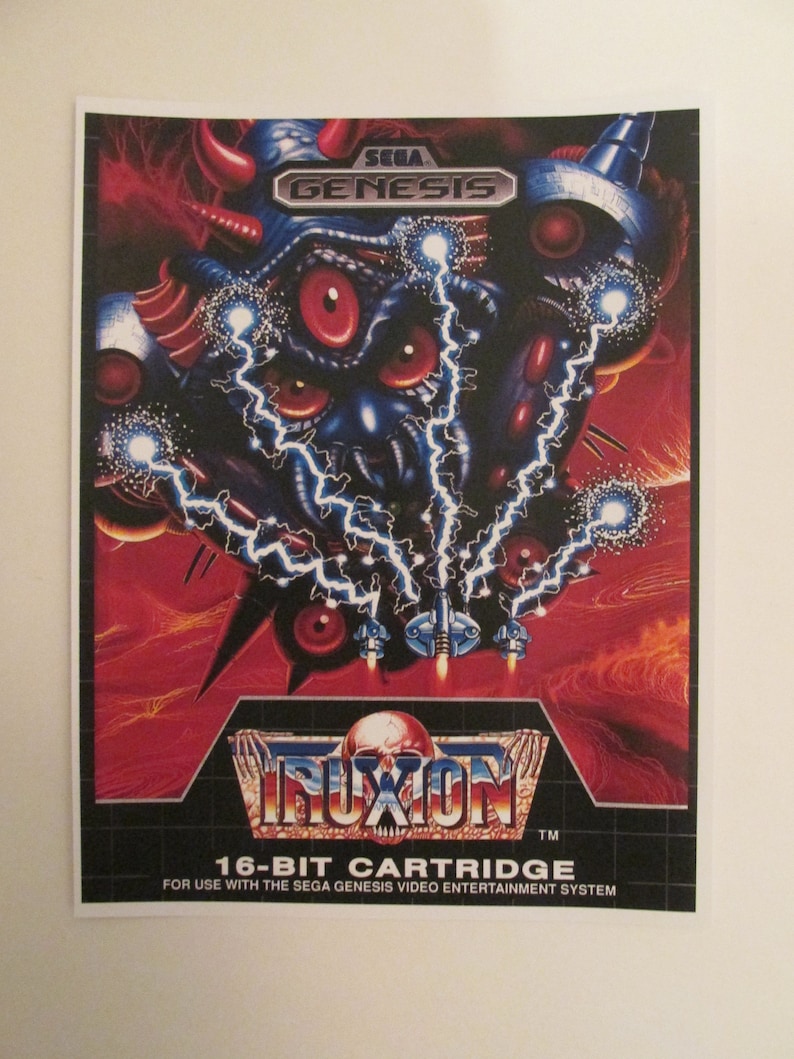 Sega Genesis Retro Video Game Box Art Reproduction Four 8.5x11 | Etsy