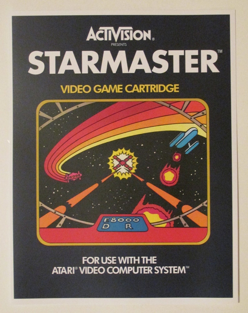 Activision Atari 2600 Video Game Box Art Reproduction 8.5x11 - Etsy
