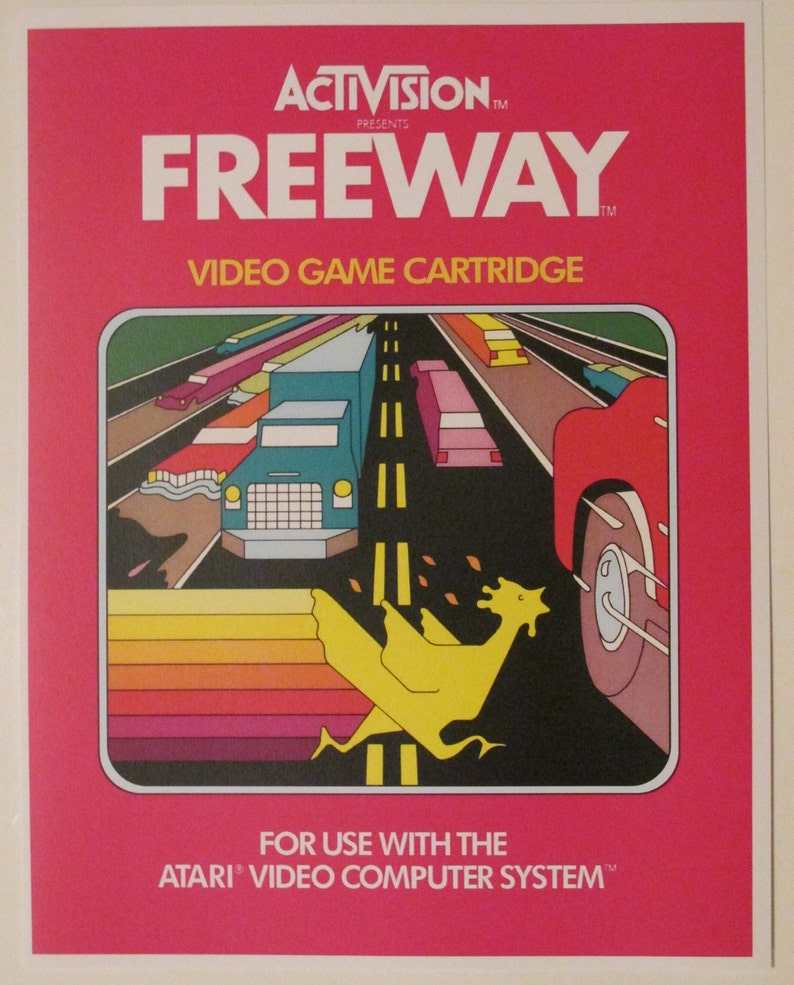 Activision Atari 2600 Video Game Box Art Reproduction 8.5x11 Poster ...