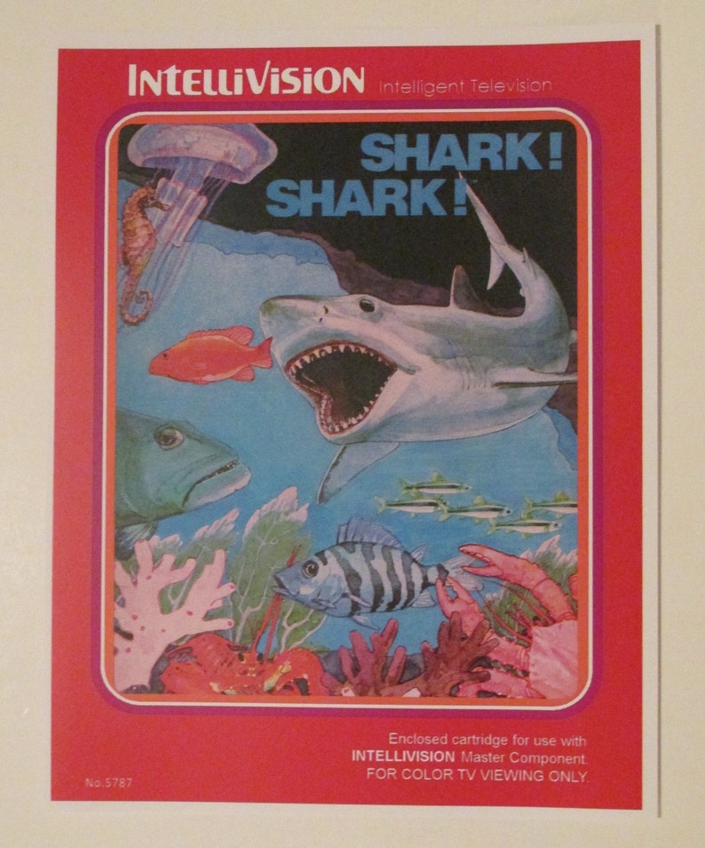 Intellivision Video Game Box Art Reproduction Three 8.5x11 | Etsy