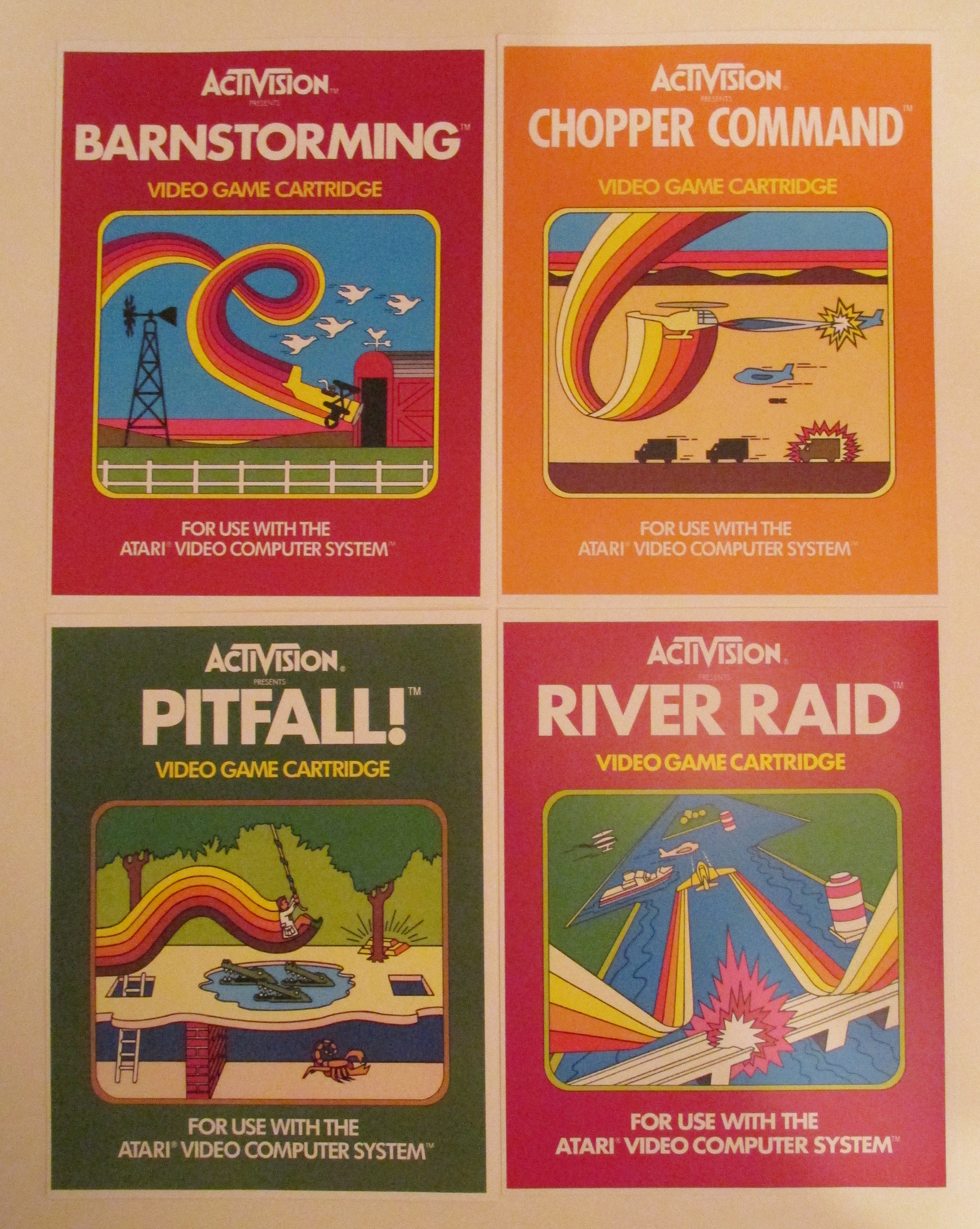 Activision Atari 2600 Video Game Box Art Reproduction 8.5x11 | Etsy