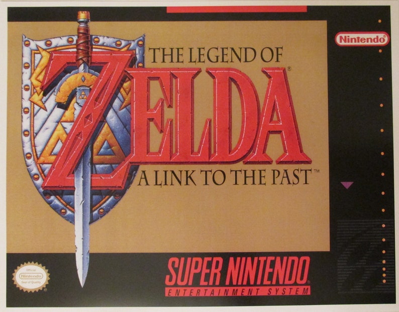 Nintendo Retro Video Game Box Art Reproduction Four Poster | Etsy