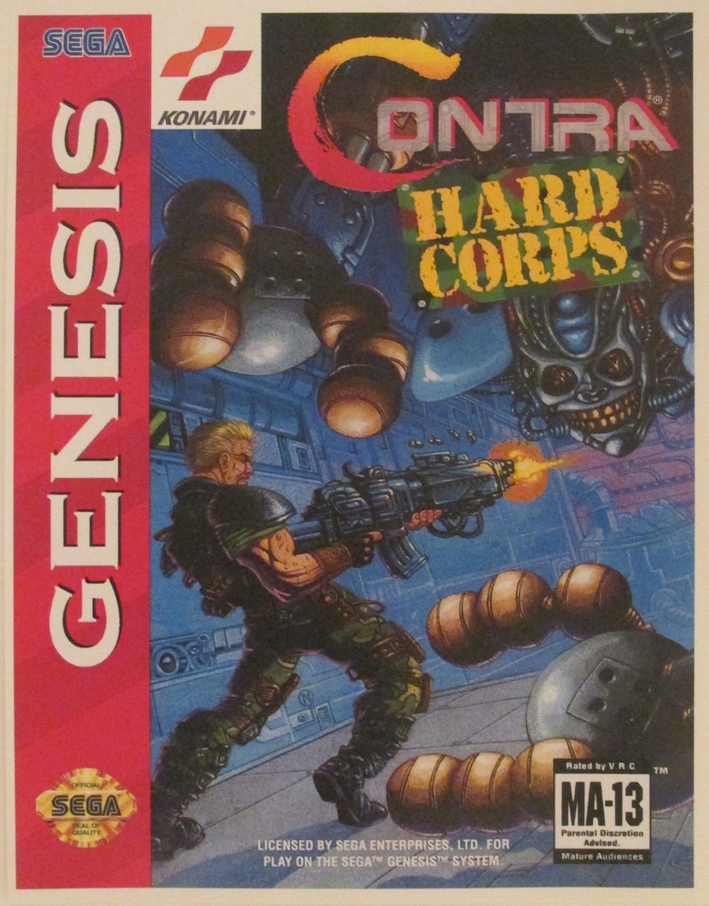 Sega Genesis Retro Video Game Box Art Reproduction Four 8.5x11 Poster ...