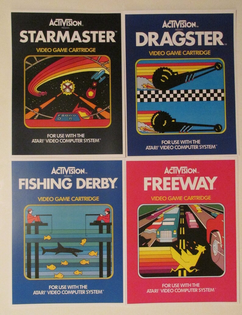 Activision Atari 2600 Video Game Box Art Reproduction 8.5x11 | Etsy