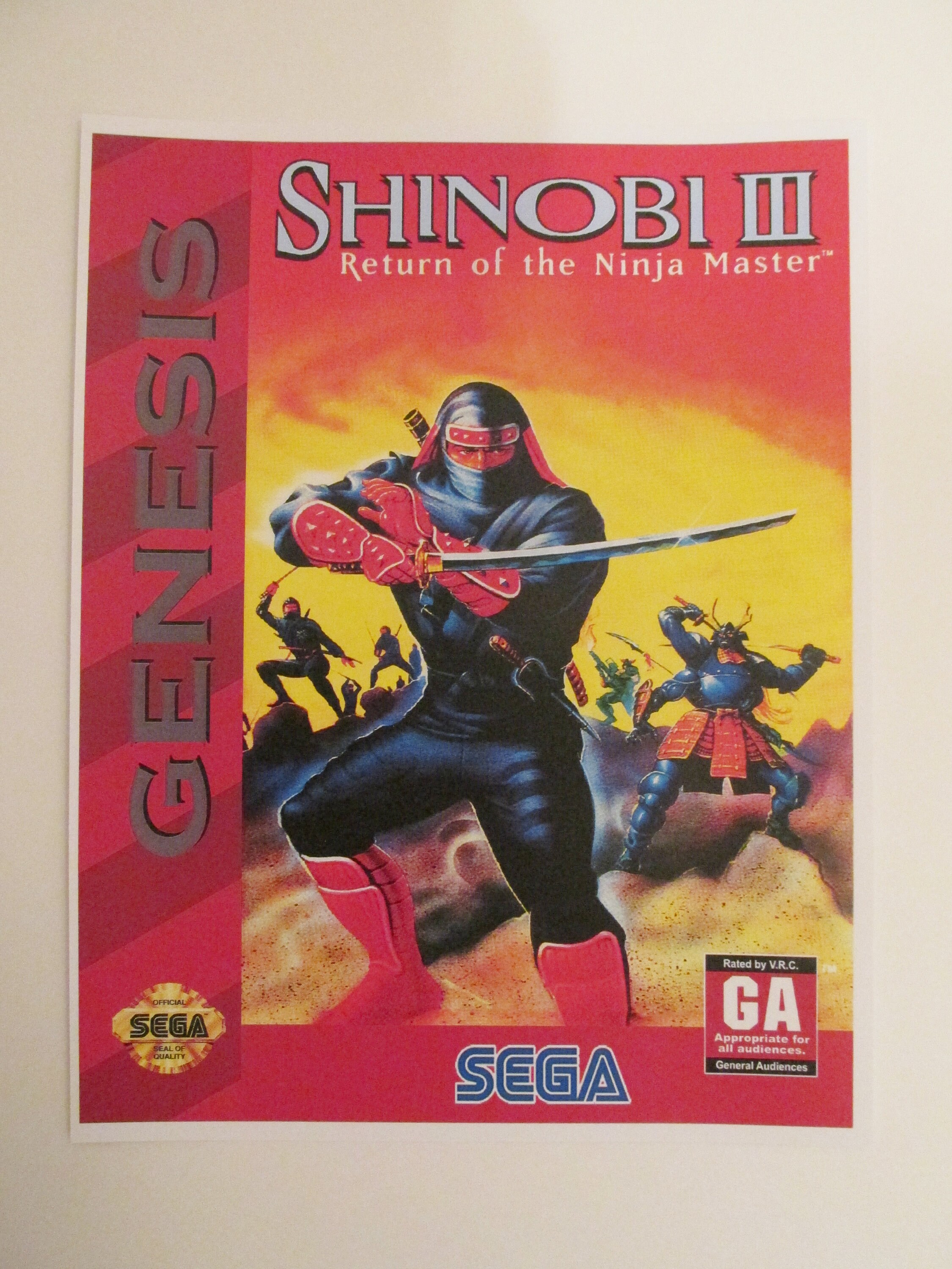 Sega Genesis Video Game Box Art Reproduction Four 8.5x11 | Etsy