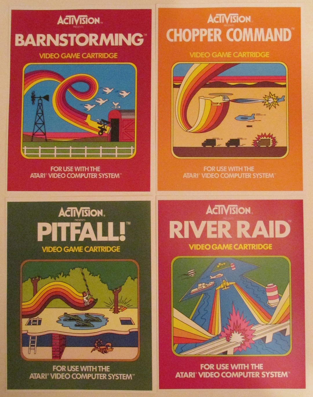 Activision Atari 2600 Video Game Box Art Reproduction 8.5x11 Poster ...