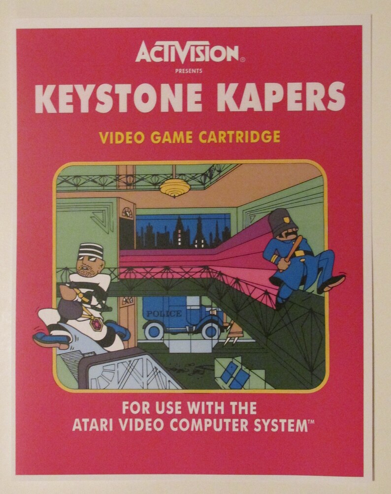 Activision Atari 2600 Video Game Box Art Reproduction 8.5x11 | Etsy